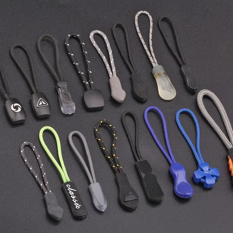 Buy Custom Zipper Puller Rope Rubber Zip Strings Zipper Pulls Zipper ...