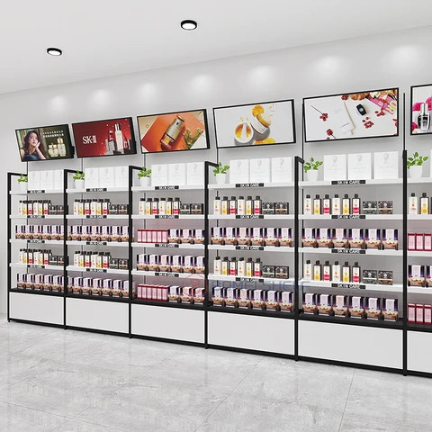 Buy Customizable Cosmetic Display Cabinet Beauty Salon Product Display ...