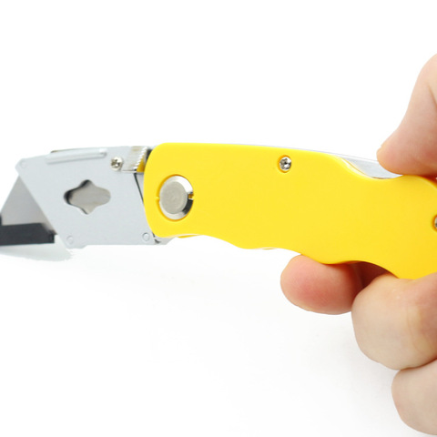 Buy Foldable Utility Knife With Extra 5pcs Blades Paper Box Cutter ...