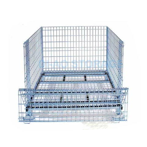 Buy Foldable Wire Mesh Pallet Box/demountable Steel Storage Cage For ...