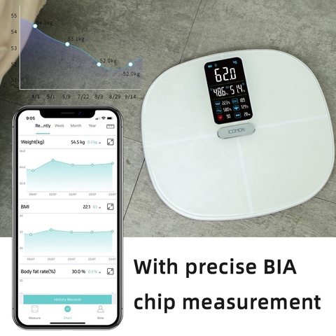 Buy Free App 15 Body Data Bmi Weight Balance Smart Scales Body Fat Scale Glass Digital Weight ...