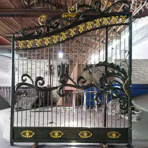 Buy Front Yard Entrance Wrought Iron Fancy Gate Boundary Wall Gate ...