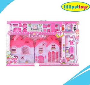 Buy Happy Family House For Doll With Mini Furniture Pretending Toy Set ...