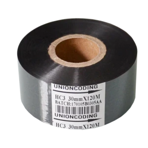 Buy Hc3 Black 30mm Width 120m Length Expiry Lot Number Stamping Ribbon ...