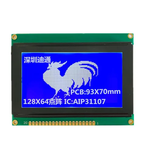 Buy Lcd Screen 128x64 Driver Ic Sbn0064/aip31107 Parallel Interface ...