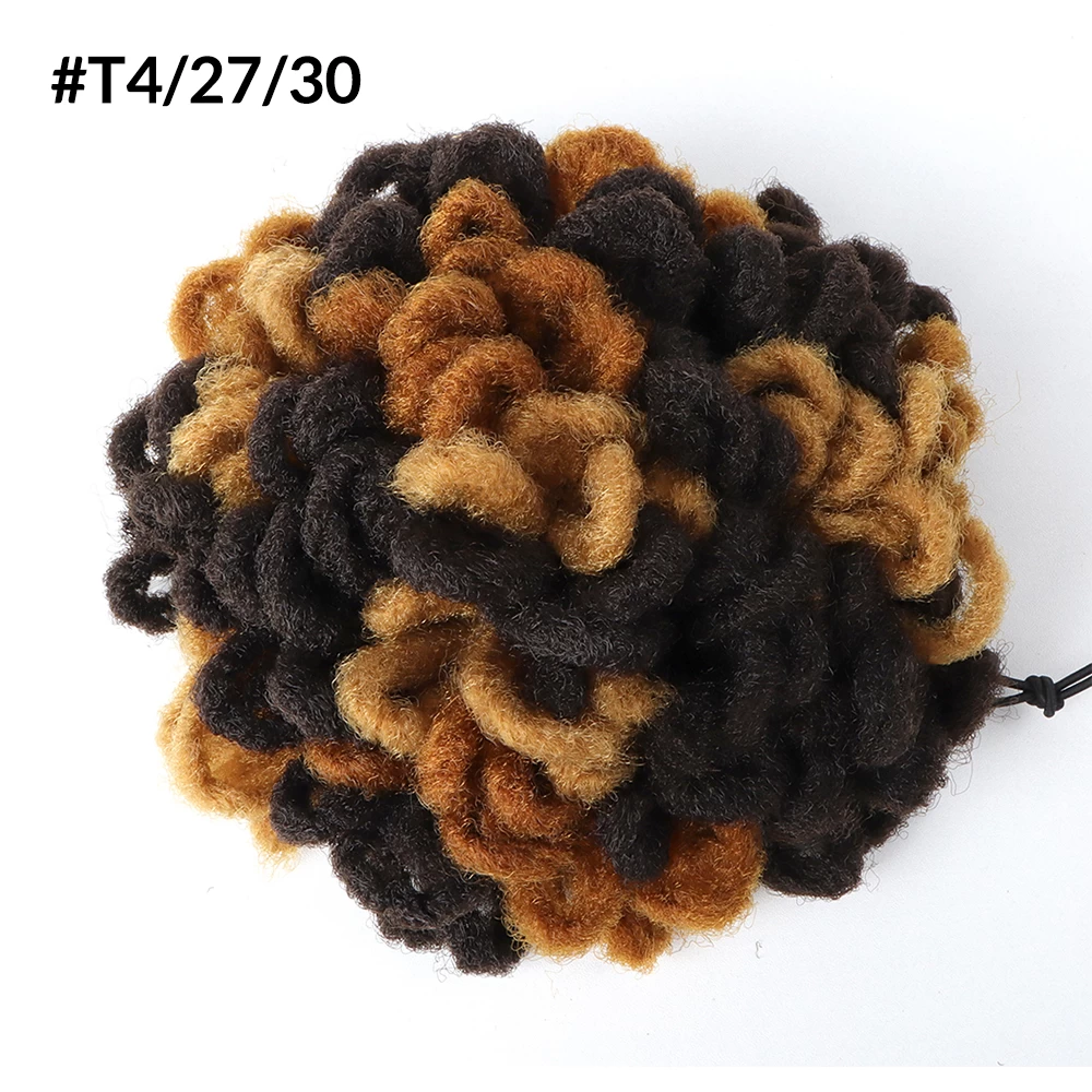 Buy Loc Petal Buns Drawstring Ponytail Extension Braided Pony Tails ...