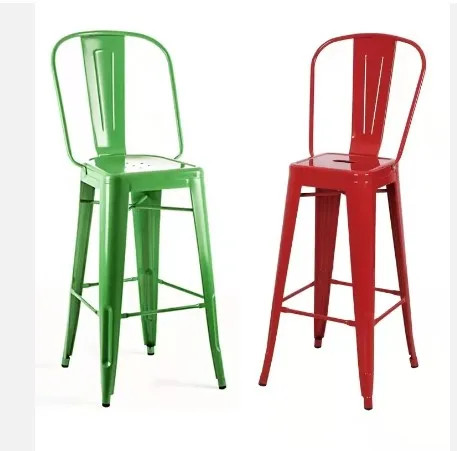 Buy Modern Metal Bar Stool With Cushion For Restaurant Living Room ...