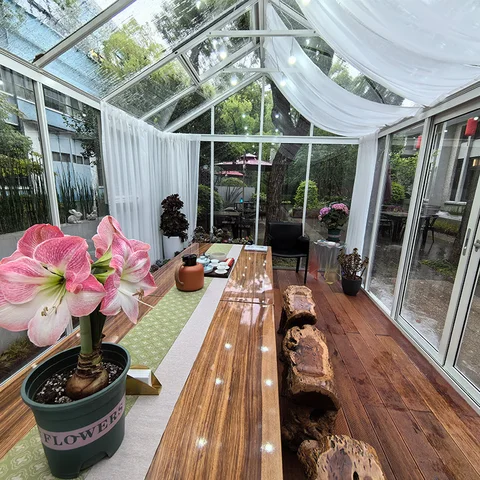 Buy Movable Solarium Garden Room Wall Foldable Standalone Glass House ...