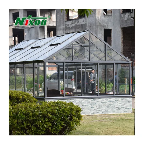 Buy Movable Solarium Garden Room Wall Foldable Standalone Tempered ...