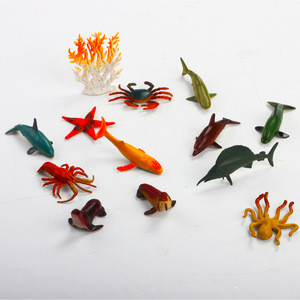 Buy Ocean Sea Animal, Assorted Mini Vinyl Plastic Animal Toy Set ...