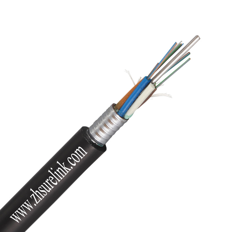 Buy Outdoor Underground G652d Single Mode Armoured Optical Fiber Cable Fibre Optic Cable Gyta ...