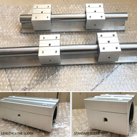 Buy Paypal Accepted 50mm To 1000mm Travel Cnc Linear Guide Rail Ways ...