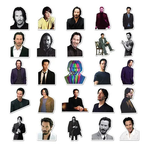 Buy 50pcs Keanu Reeves Cartoon Sticker For Phone Car Bike Laptop Fridge ...