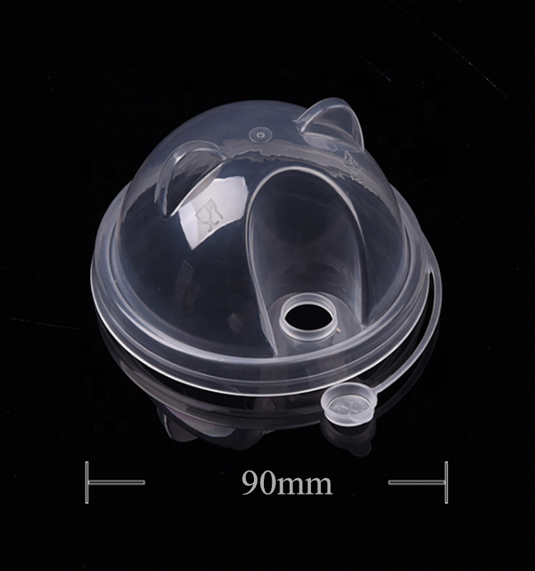 Buy Plastic Disposable 90mm Pp Injection Dome Lid Panda Lid For ...