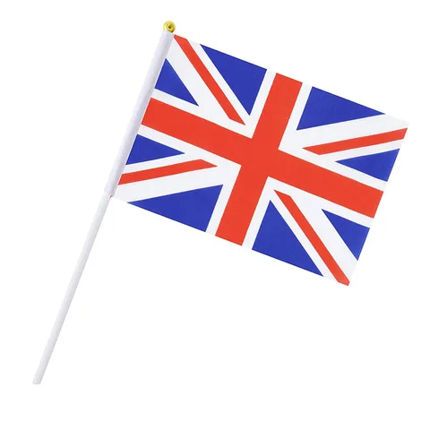 Buy Polyester Mini Small Uk Hand Held Flag Britain Union Jack Hand ...