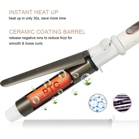 Buy Professional Titanium Ceramic Curly Irons Magic 1.5 Inch Wave ...