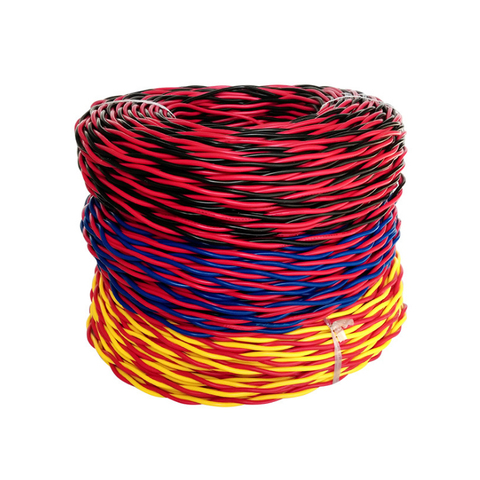 Buy Rvs Cable Wire Fire Twin-color Twisted Cable Pvc Twisted Pair 2 ...