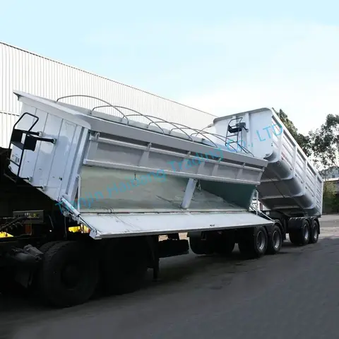 Buy Super Link Side Dump Truck Trailer Train Type Double B Type Super ...
