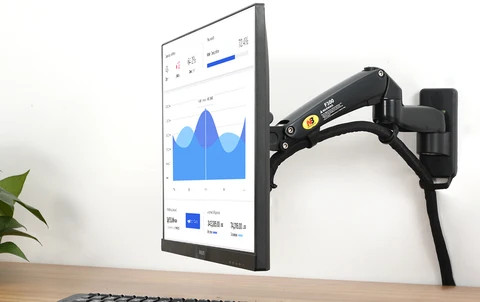 Buy Swivel Monitor Support Removable Bracket Tv Wall Mount Black Led ...