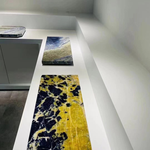 Buy Translucent Brazil Luxury Blue Slabs Granite For Wall Panel ...