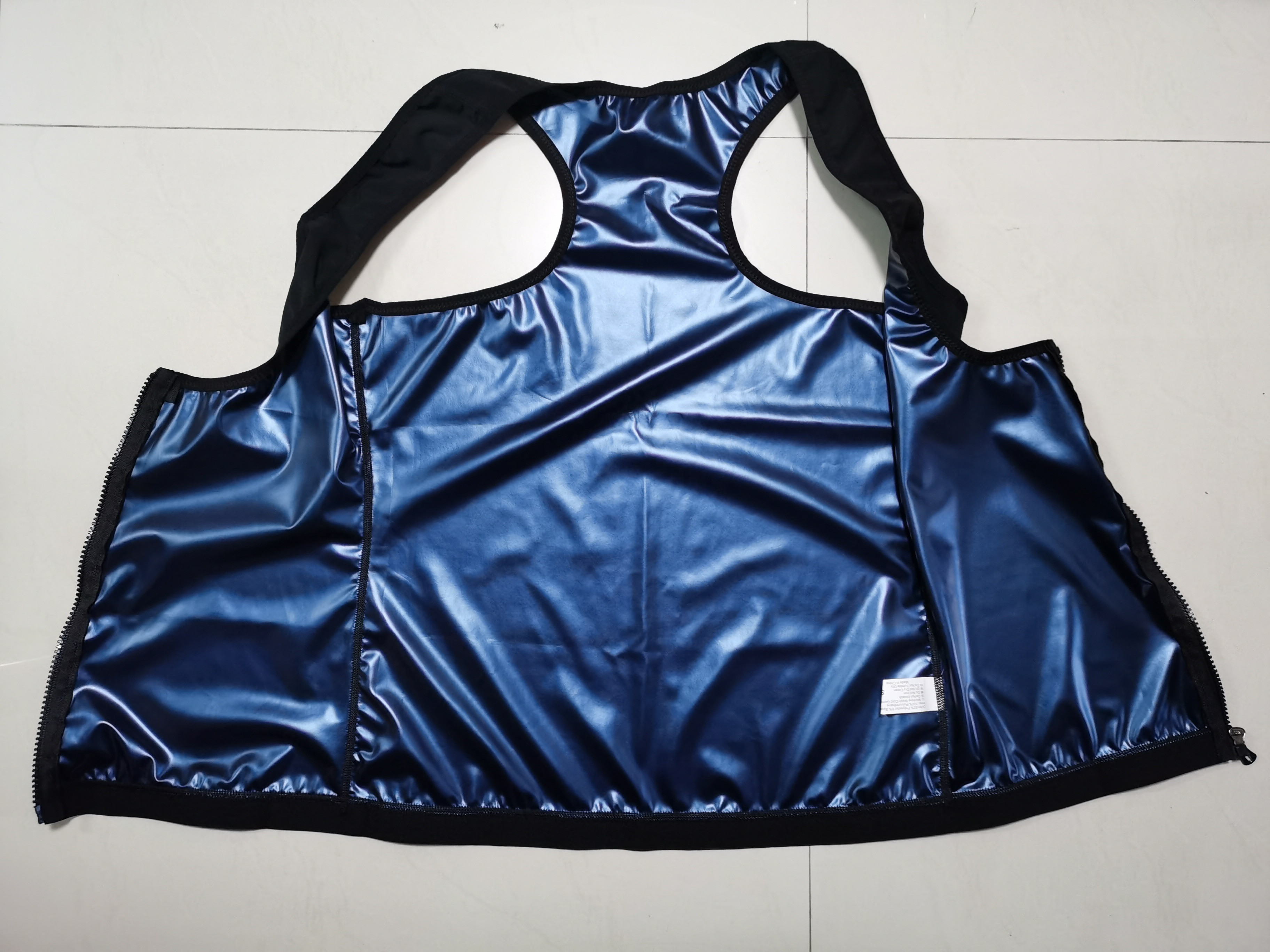 Buy Women Front Zip Sweat Suit Body Shaper Slimming Vest Loss Weight ...