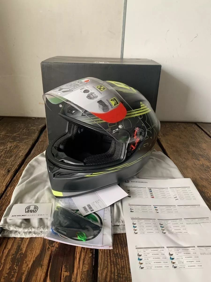 Buy Agv Full-face Helmet K1 Track 46 Valentino Rossi Xl Size With Box ...