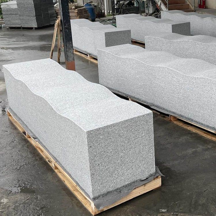 Buy Light Grey Granite Bench For Garden Projects from Xiamen Erock ...
