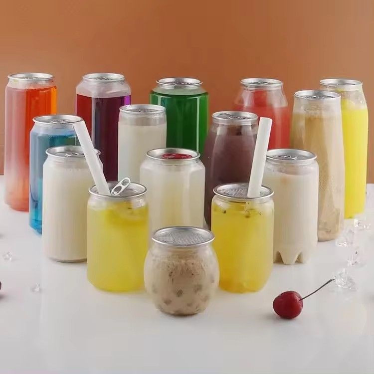 Buy Oem Pet Plastic Cans With Logo High Quality Transparent Plastic Can ...