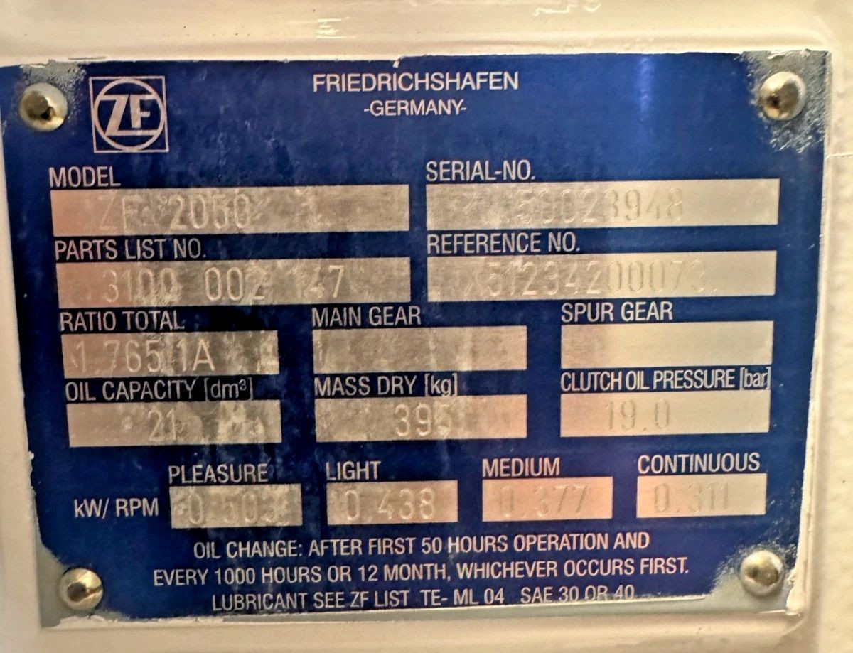 Buy New/used Zf Marine 2050, 1.765:1a, Transmission / Gearbox from ...