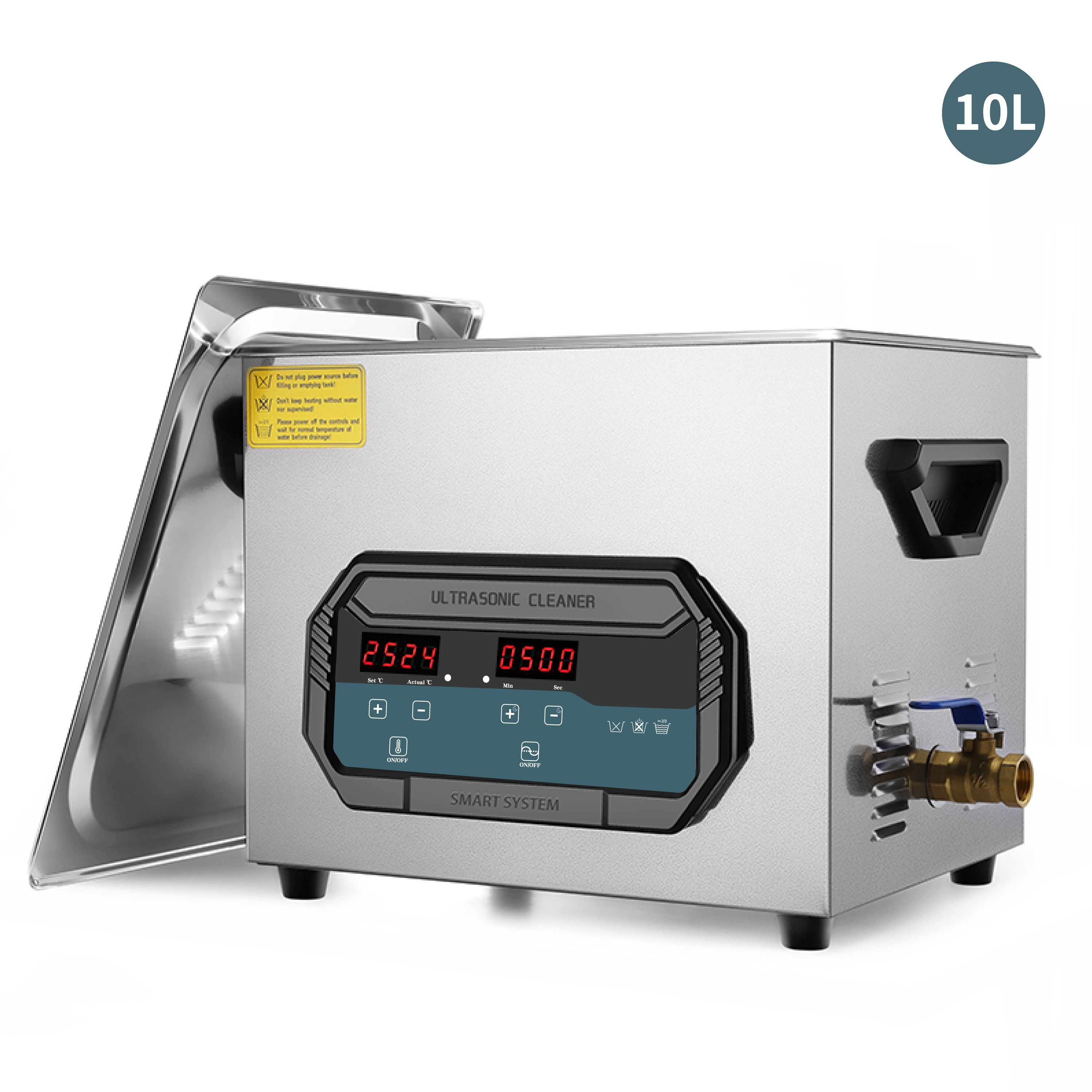 Buy Stainless Steel Benchtop Ultrasonic Cleaner 10l For Dental Jewelry ...