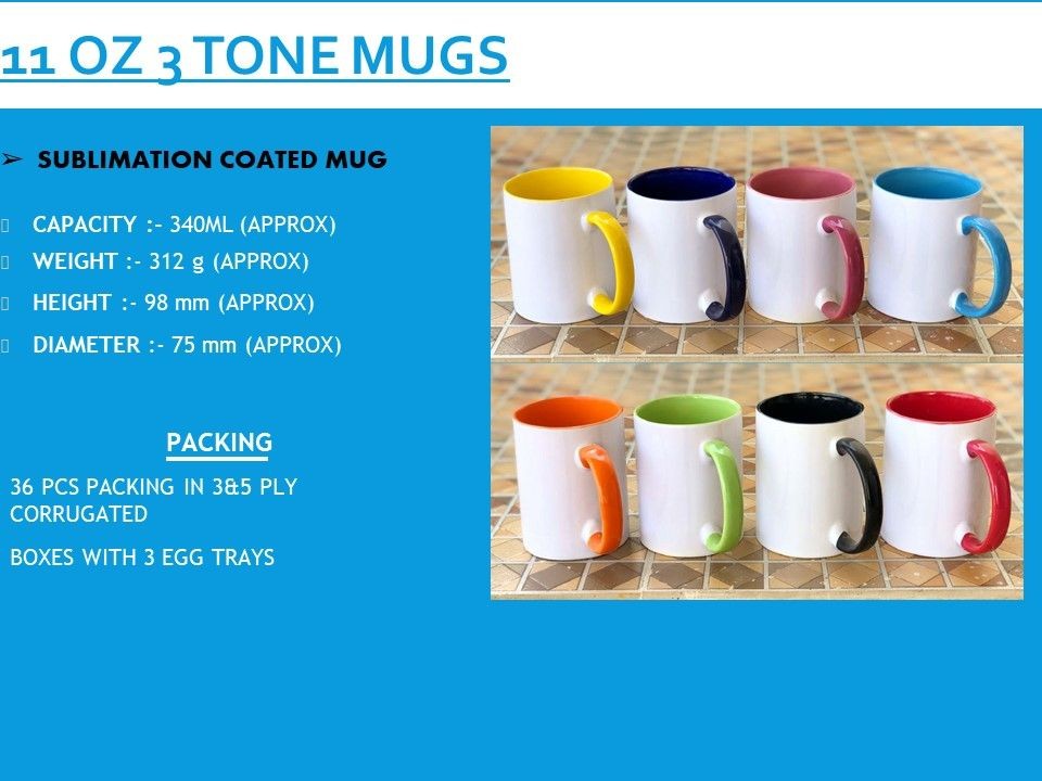Buy 11oz Sublimation Mugs Aaa Grade from EVANZA TABLEWARE, India ...