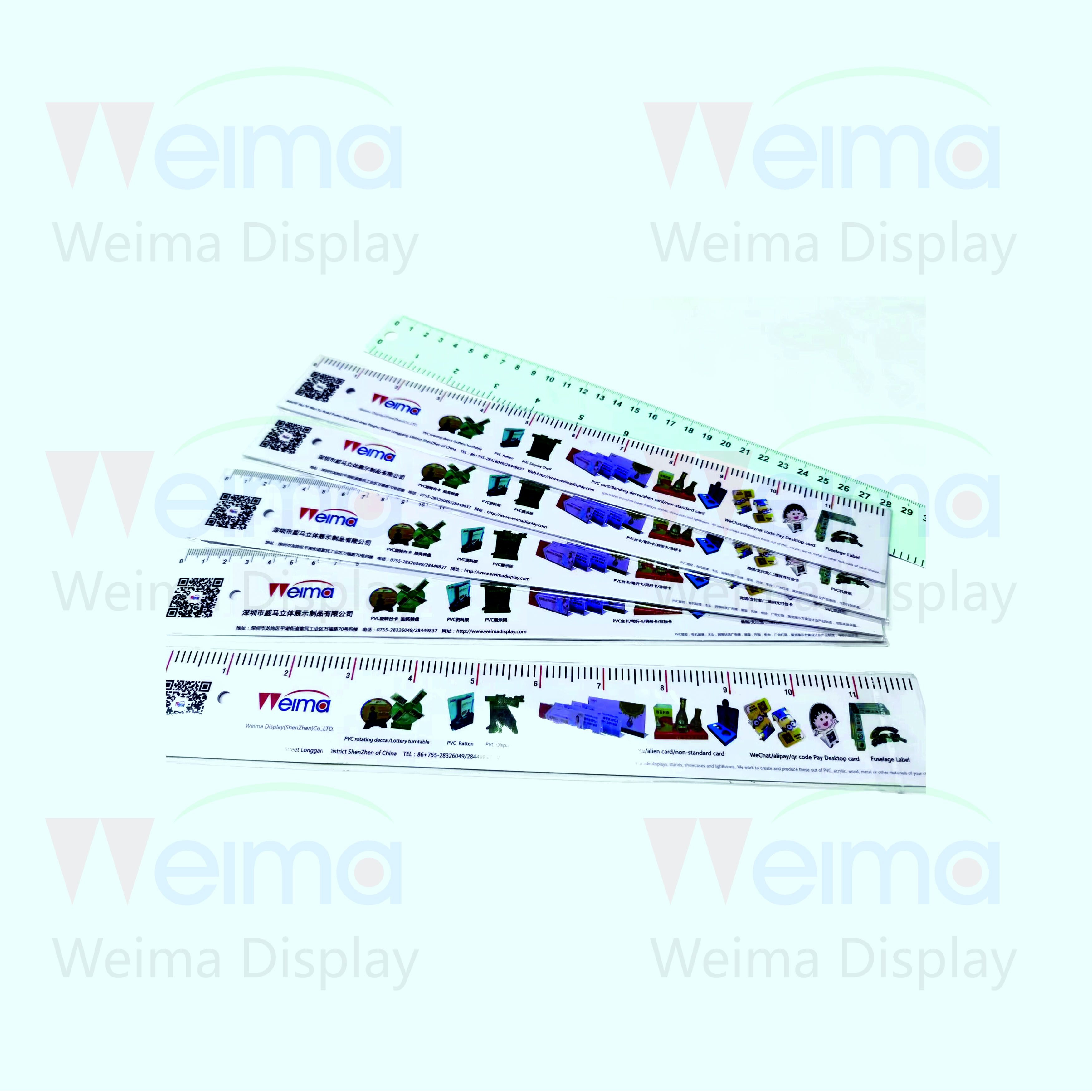 Buy Customized Ruler Printed Advertising Plastic Pvc Ruler from Weima ...