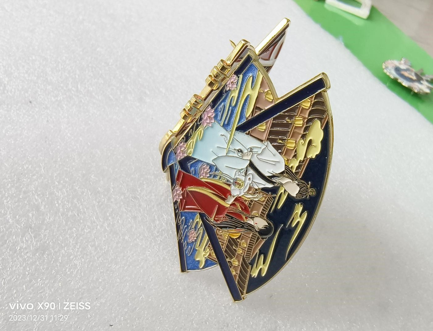 Buy Customizable Folding Fan Style Foldable Badge (folding) 032a from ...