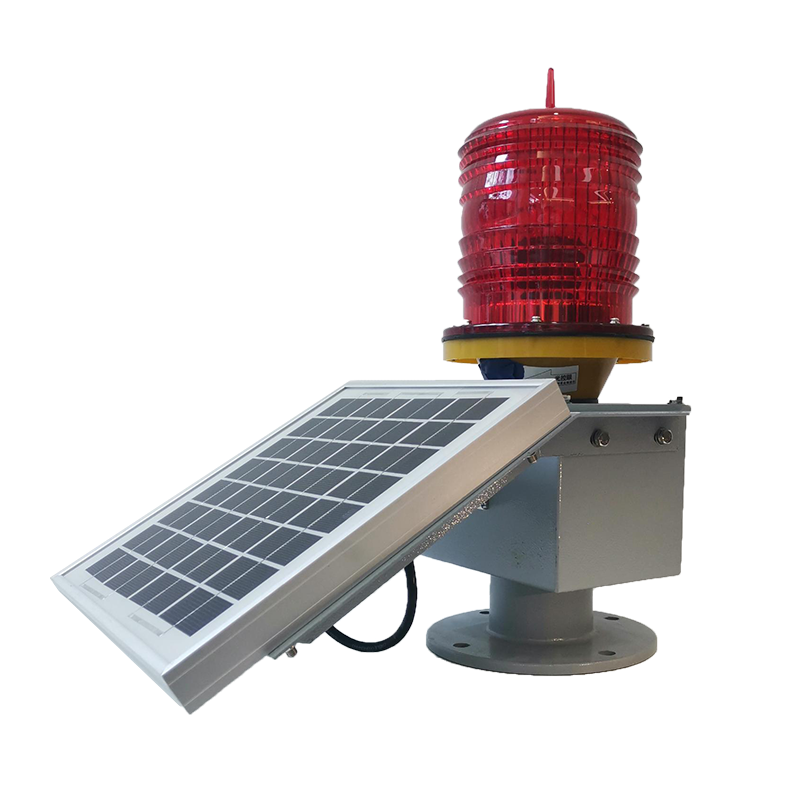 Buy Dc11-18v Solar Power Aviation Obstruction Light With Solar Panel ...
