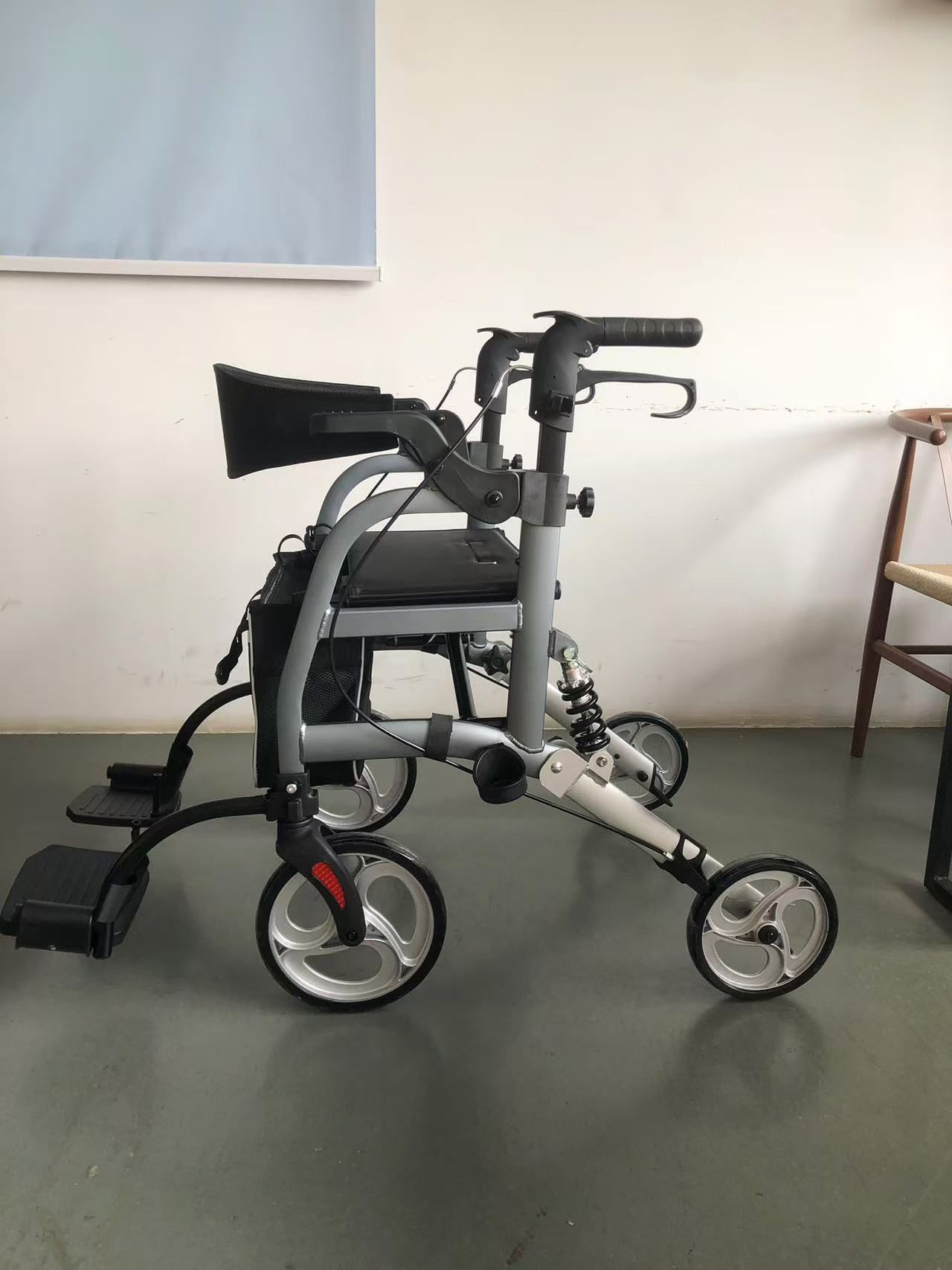 Buy Elderly Walking Assist Rollator Walker Aluminum Alloy Pulley ...