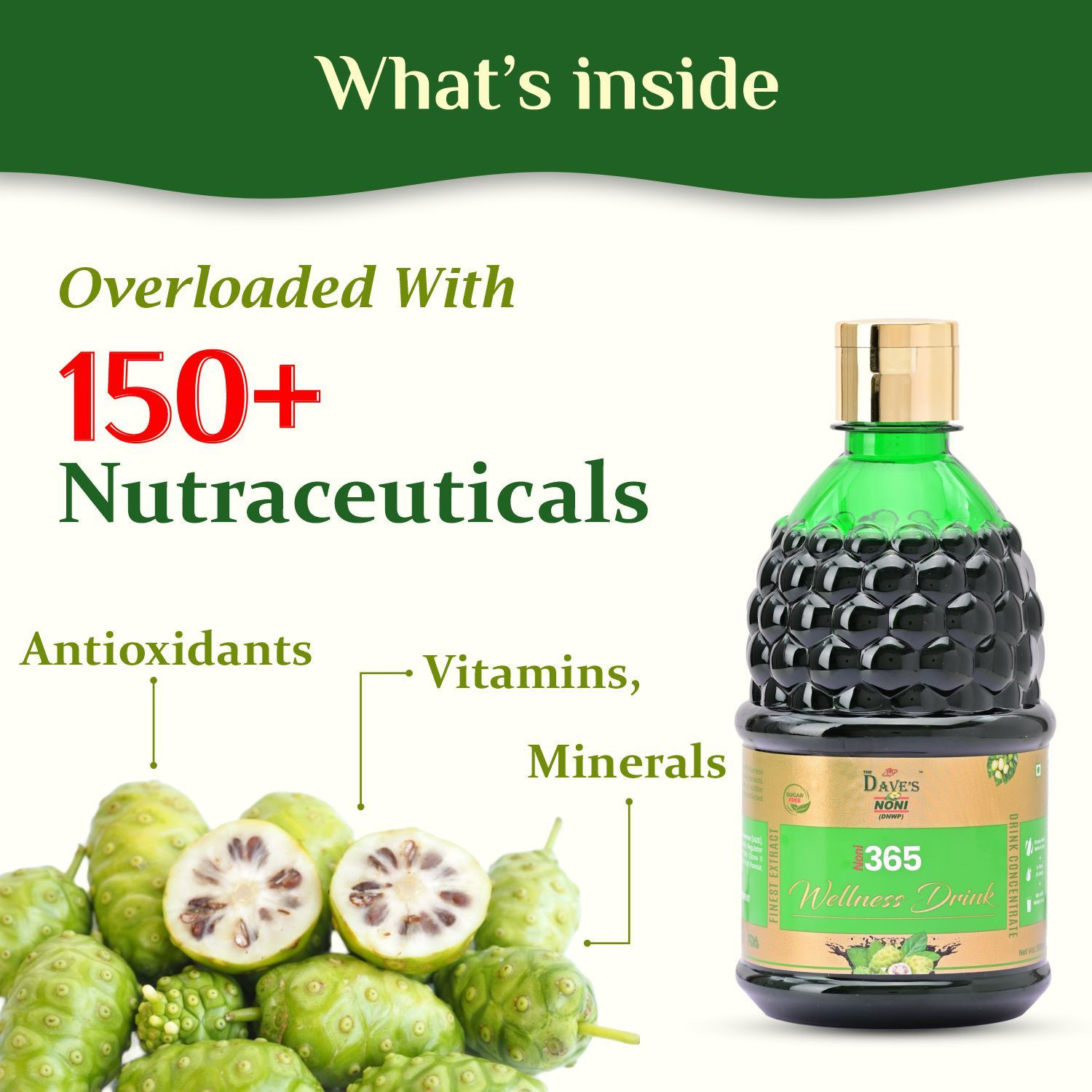 Buy The Dave's Noni Natural & Organic 365 Immunity Booster Juice (noni ...