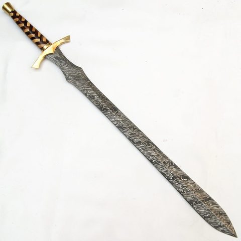 Buy 1095/15n20 Alloy Steels Custom Hand Made Damascus Hunting Sword ...