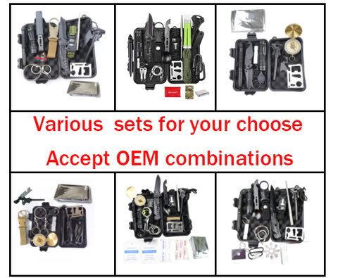 Buy 14 In1 Outdoor Military Travel Camping Hiking Emergency Survival ...