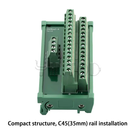 Buy 2 In 16 Out Terminal Blocks Module 25a Din Rail Panel Mounting ...