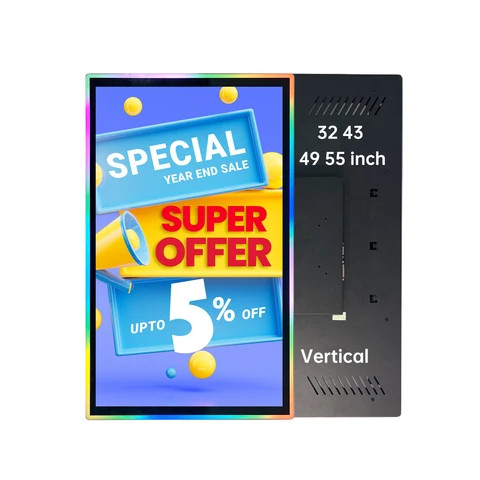 Buy 32 43 55 Inch Curved Monitor Gaming Lcd Rgb Light Bar Fishing ...