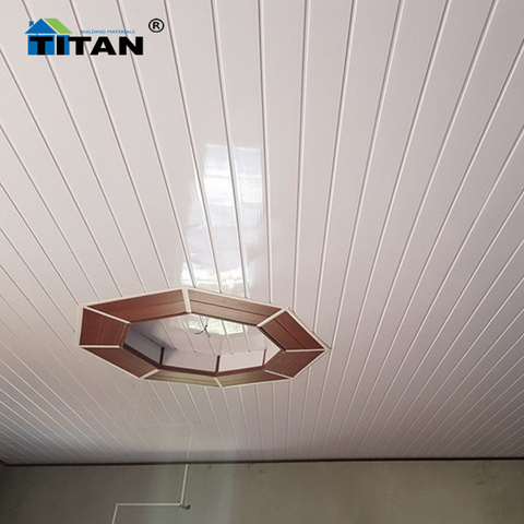 Buy 3.4kg/m2 Weight Ghana Plastic T&g Pvc Ceiling Panel from Guangzhou ...