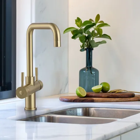 Buy 5 In 1 Filter Chilled Sparkling Boiling Water Tap System Brass ...