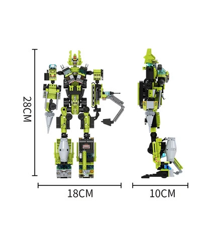Buy 6 In1 Engine Mecha Robot Combination Building Bricks Creative ...