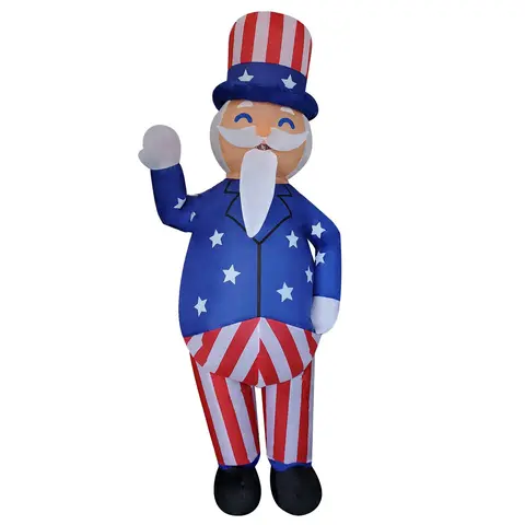 Buy Adult Classic Uncle Sam Cosplay Air Blow-up Fancy-dress ...
