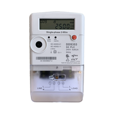 Buy Aps-single Phase Smart Prepaid Electricity Meter Remote For ...
