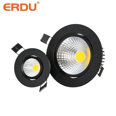 Buy Black Cob Recessed Ceiling Cob Spotlight For Home Hotel Lamp ...