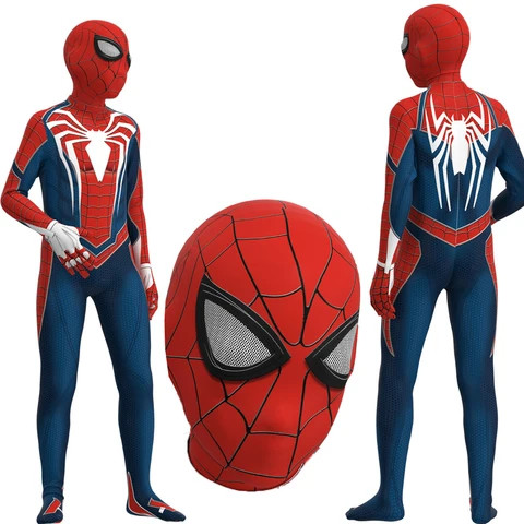 Buy Black Spider-man Clothes Cosplay Halloween Suit Kids Adults ...