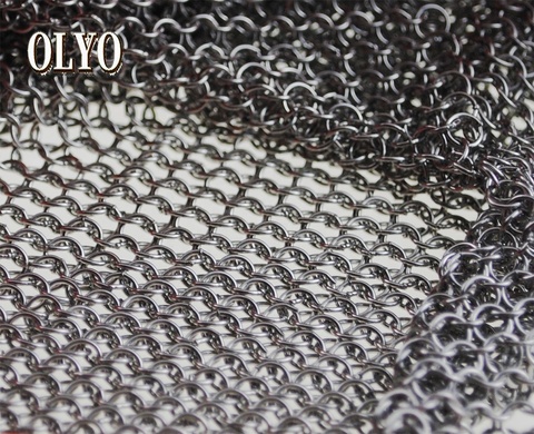 Buy Brass Copper Stainless Steel Chainmail Ring Mesh / Chain Mail ...