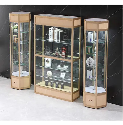 Buy Custom All Kinds Of Retail Shop Glass Counter Display Round Glass ...