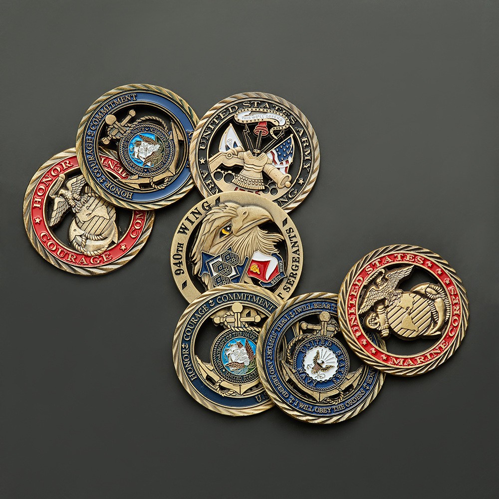 Buy Custom Matel Art Craft Challenge Coin With Free Design Marine Corps ...